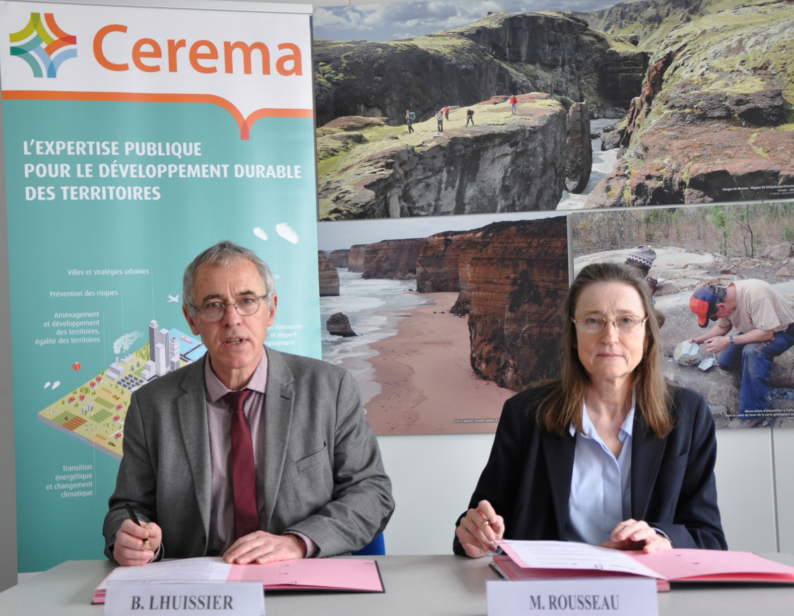 Le BRGM et le Cerema signent un accord de partenariat | Cerema