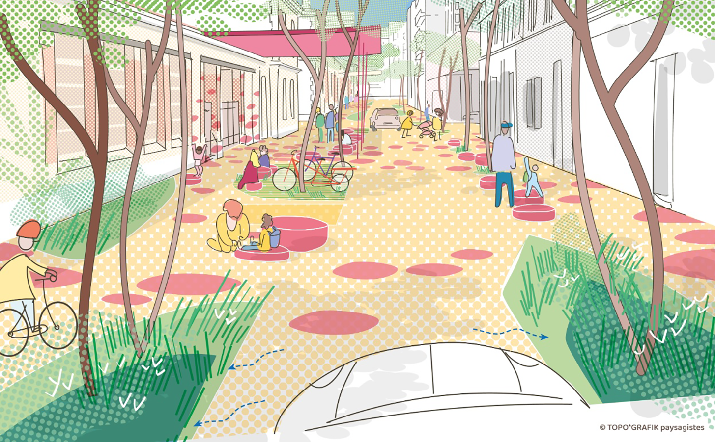 Pacifier les abords des écoles de Marseille pour favoriser la mobilité décarbonée | Cerema