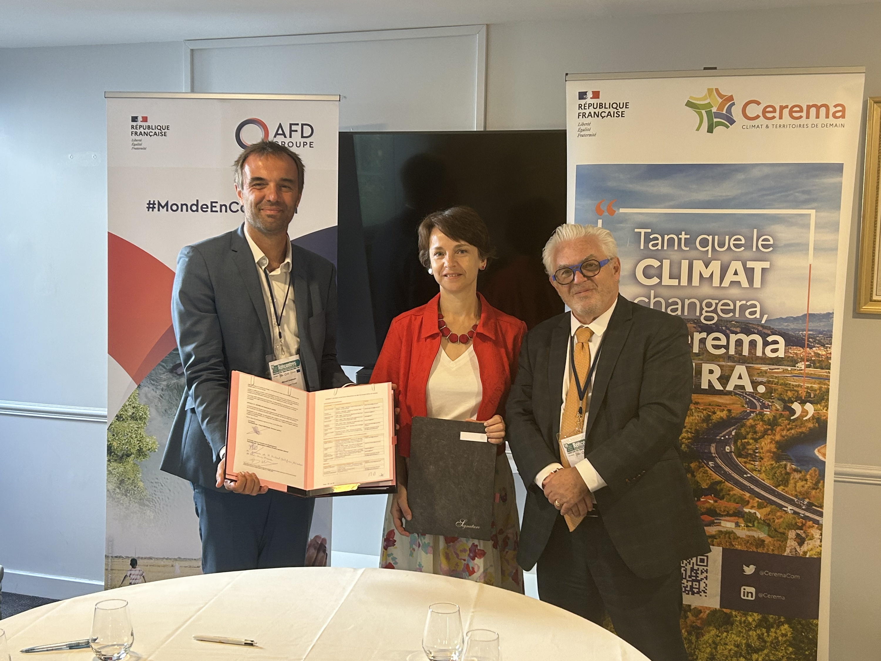 Le groupe AFD et le Cerema renforcent leur coopération avec un nouvel accord de partenariat | Cerema